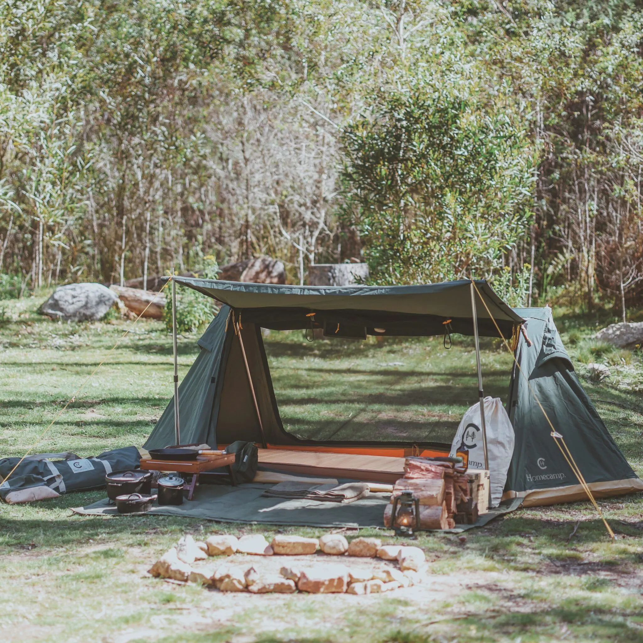 Twin View Tent – Spacious Hybrid Swag for Two with Dual Awnings | Homecamp